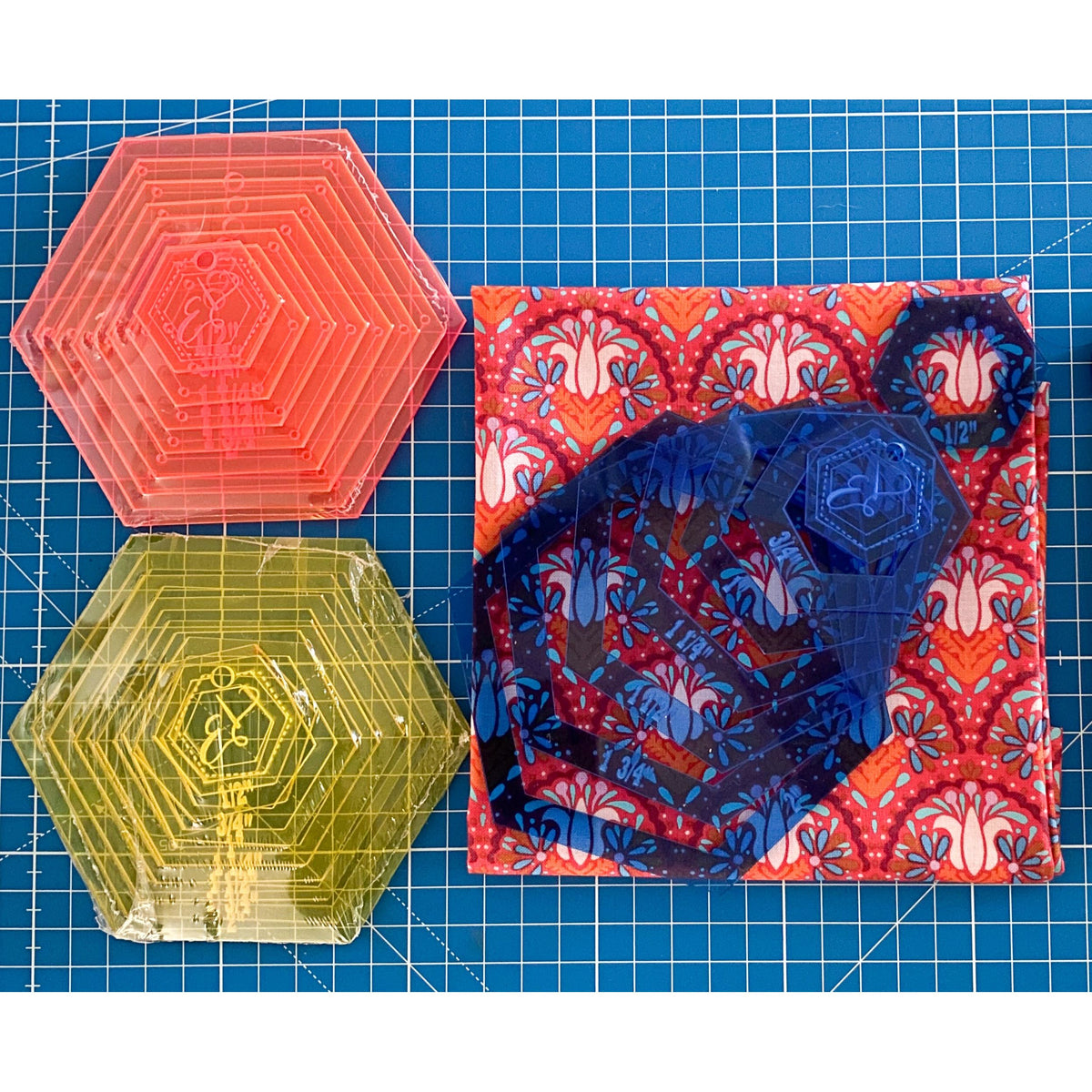 Acrylic Hexagon Set - SOLID OR WINDOW option – Eppiflex EPP Templates
